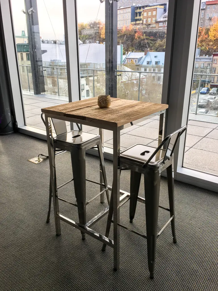 Tonic table cocktail - Stainless et bois de grange | DX