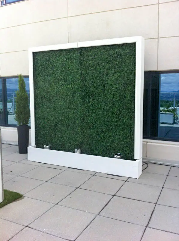 Mur - 8' L x 8' H - Cadre bois blanc - Buis | DX